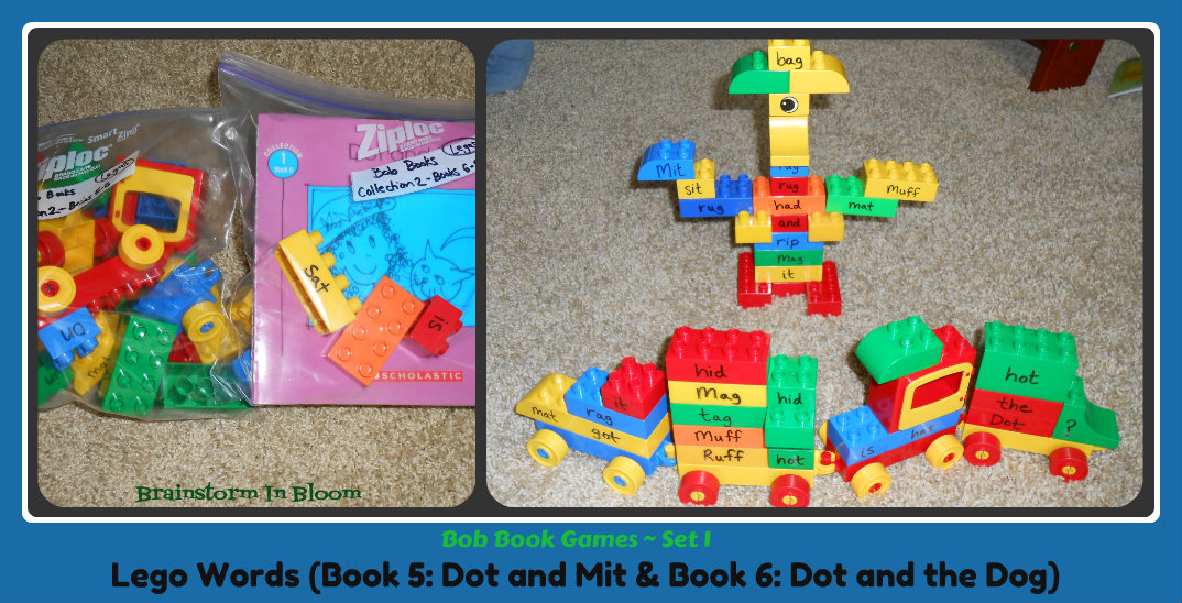 Brainstorm in Bloom: Bob Book Games for Set 1 {Collection 1 Books 1-12}