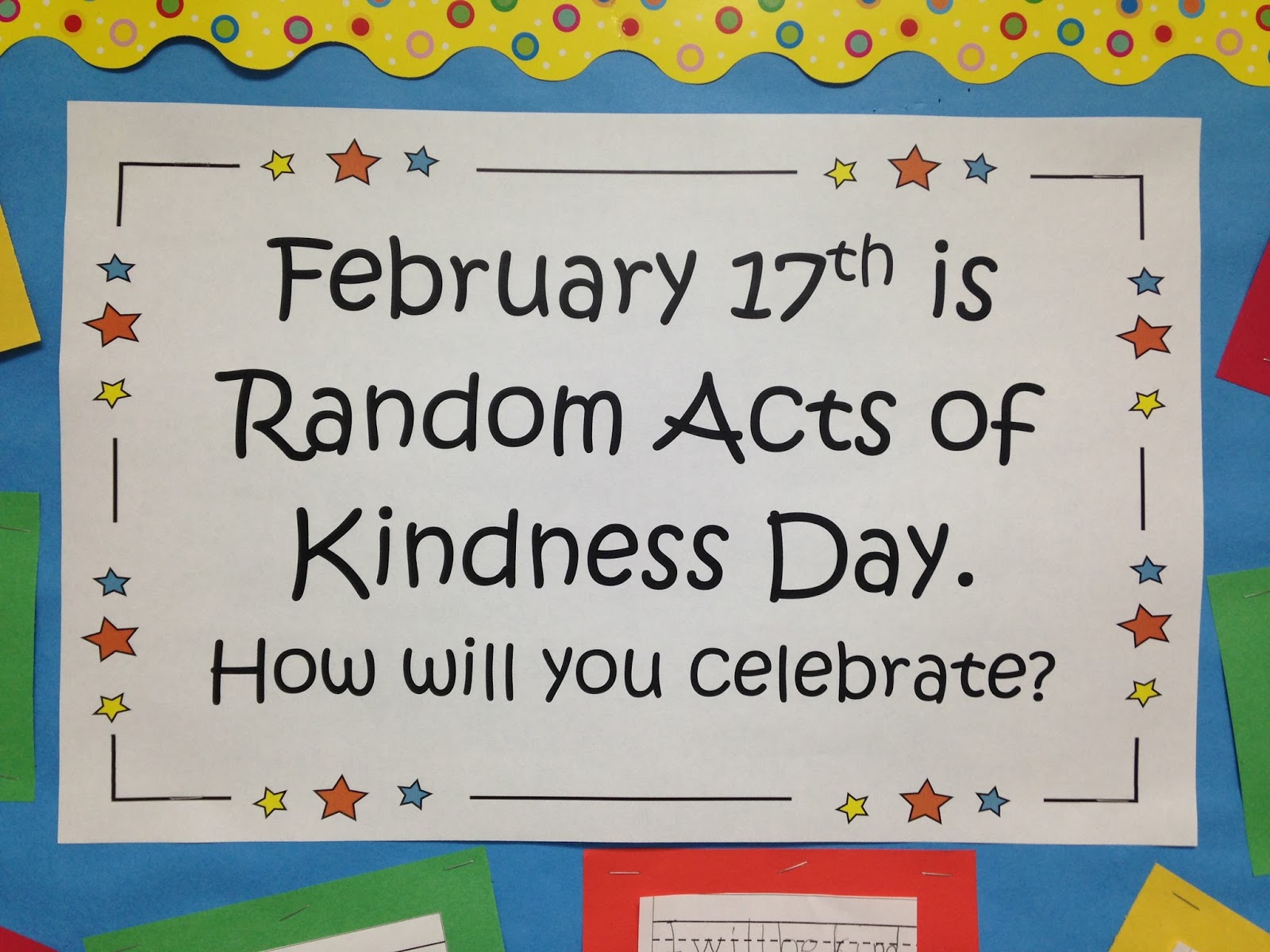 2 Happy Teachers: Random Acts of Kindness Day