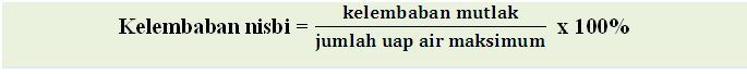 Menghitung Kelembaban Relatif dan Mutlak Udara - Geograph88