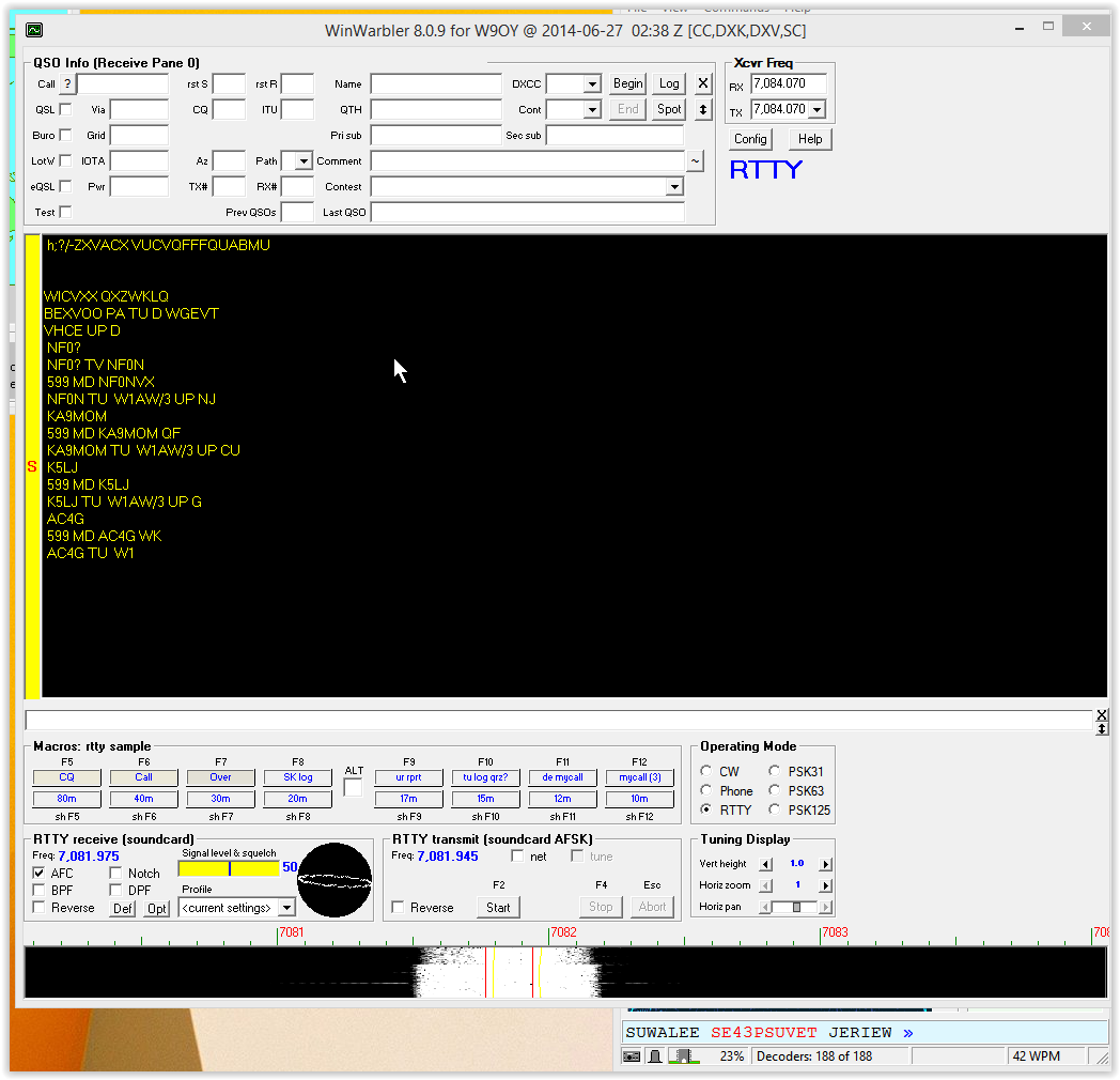 Software Defined Ham Radio: RTTY