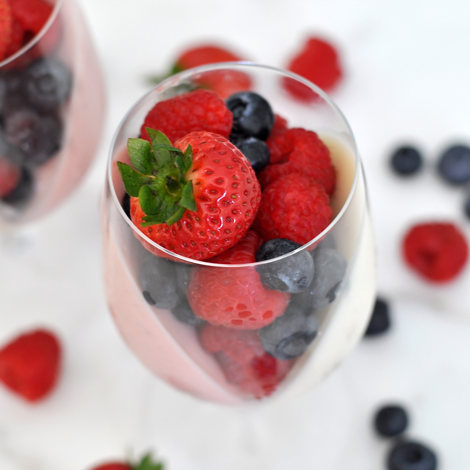 Cooking with Manuela: Strawberry and Cream Panna Cotta Fruit Cups