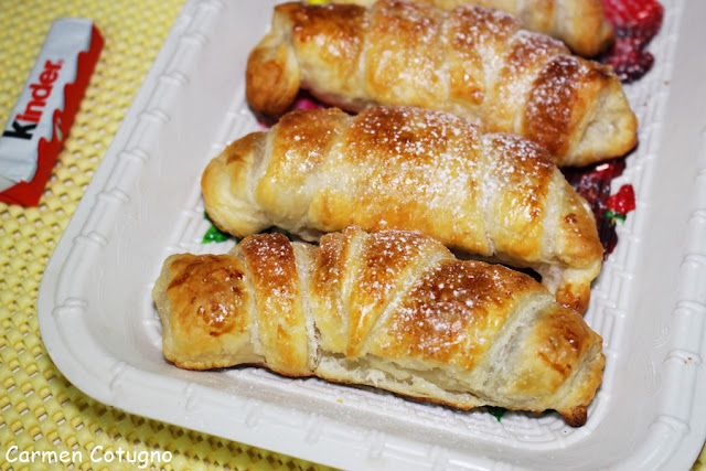 Cornetti Kinder pronti in pochi minuti, con video | Carmy - Italian ...