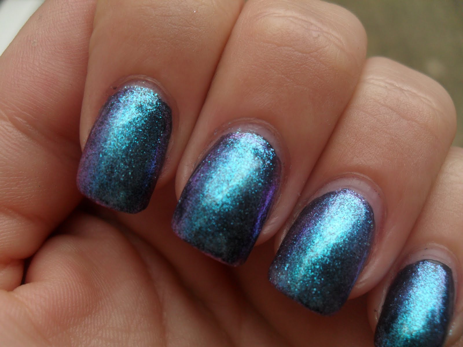 Cute-tickle Nails: Andrea Fulerton Trio Nail Polish - Petrol in Water