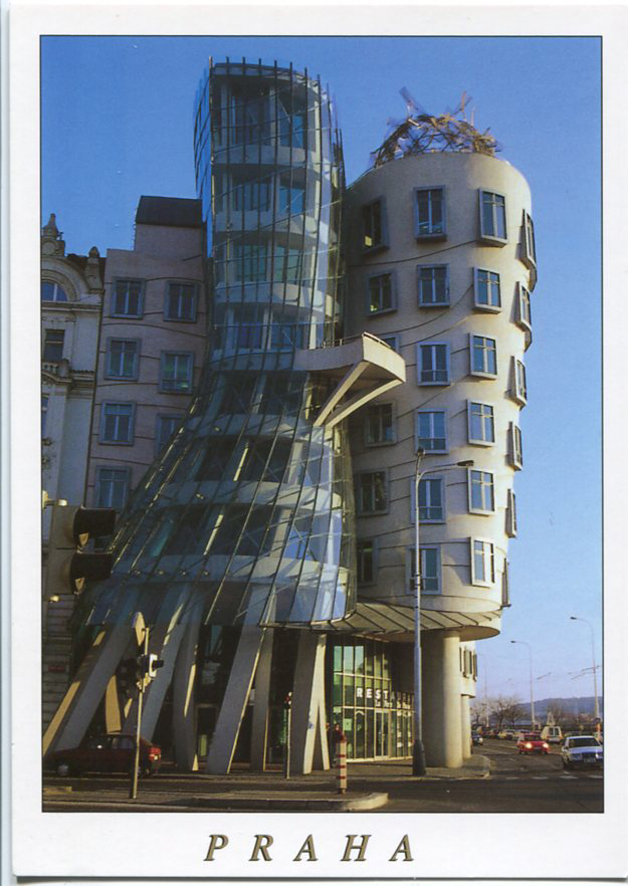 Architectures de cartes postales 1: Frank Gehry même les Simpson