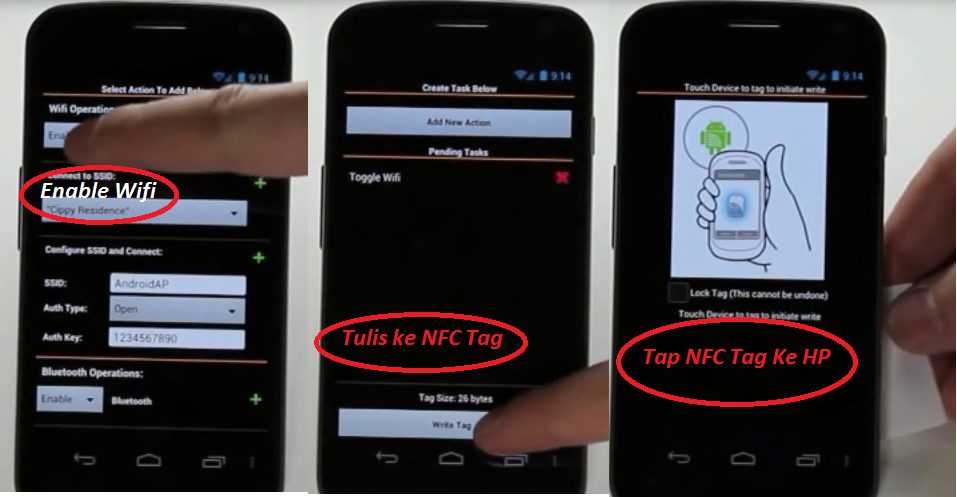 Cara Memprogram NFC Tag Dengan Aplikasi NFC Task Launcher Android