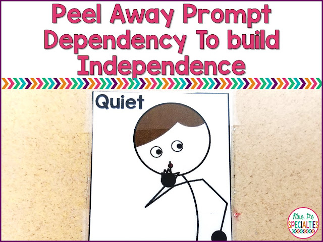 Peel Away Prompt Dependency To Build Independence · Mrs. P's Specialties