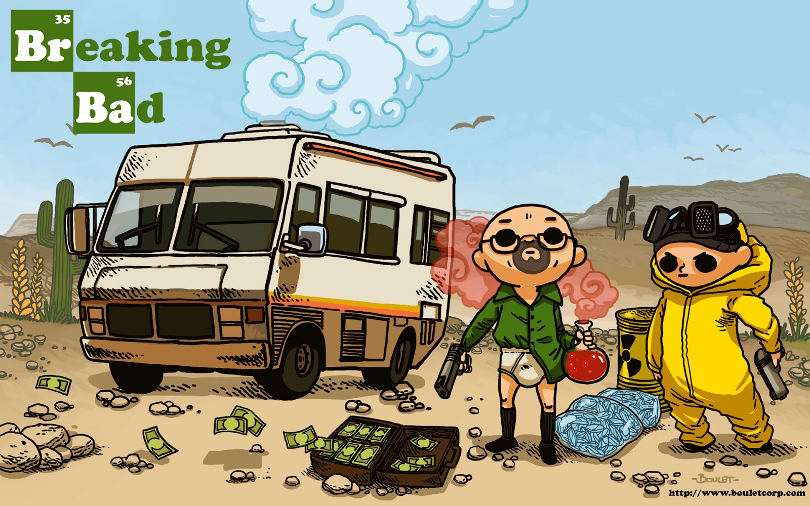 Breaking Bad Cartoon Wallpaper ~ Free Cartoon Wallpapers