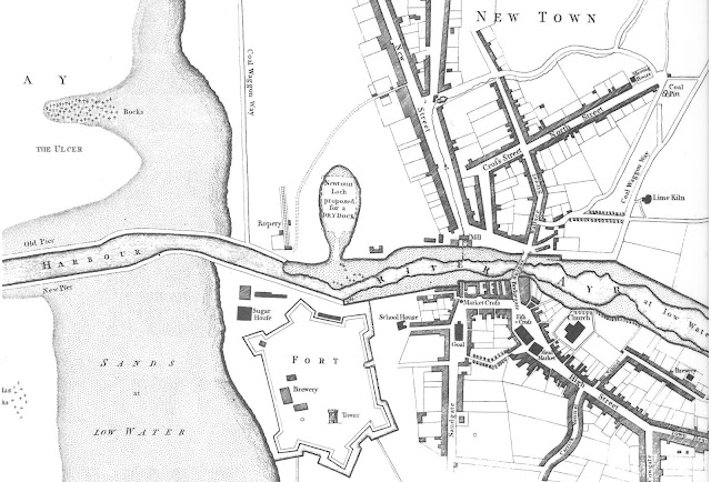 MAP OF AYR IN 1775 - Errshurr