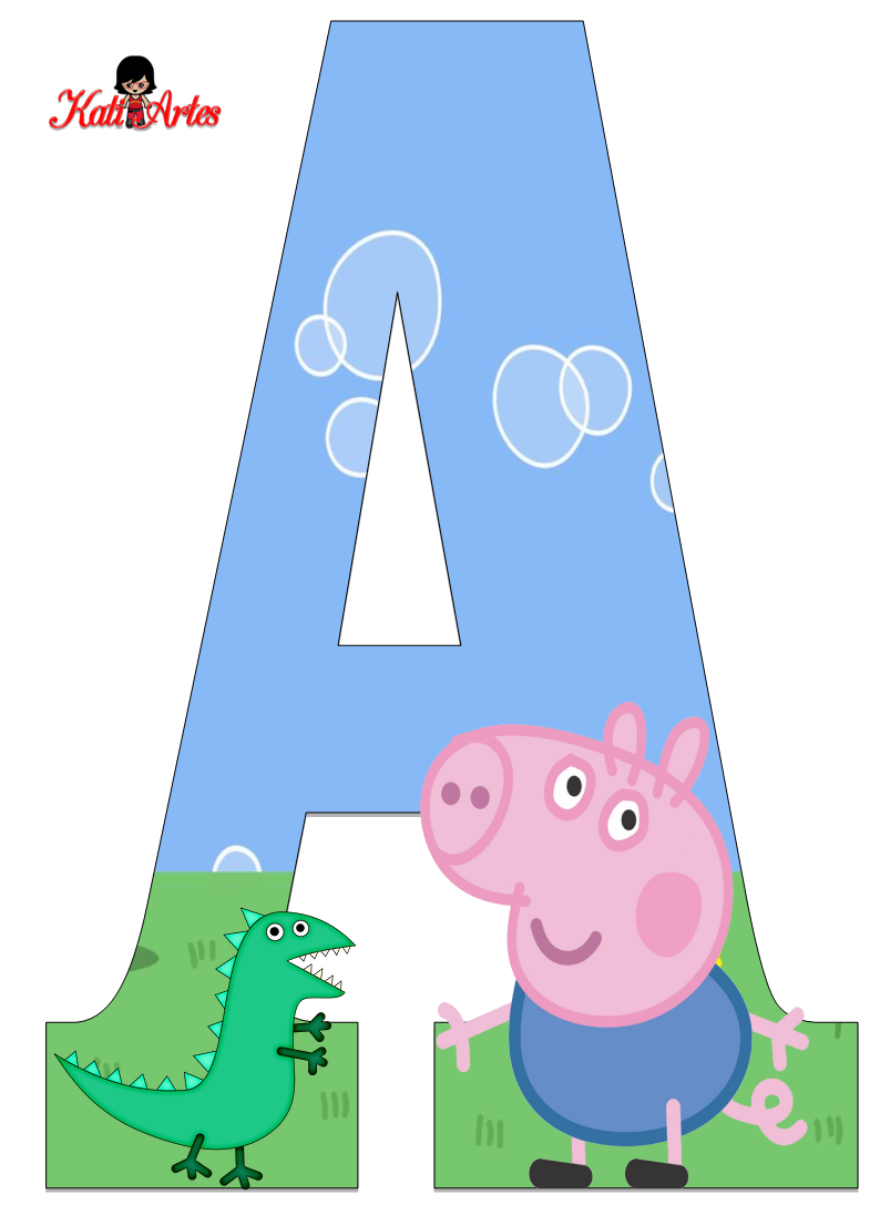 Alfabeto de George Pig. - Oh my Alfabetos!