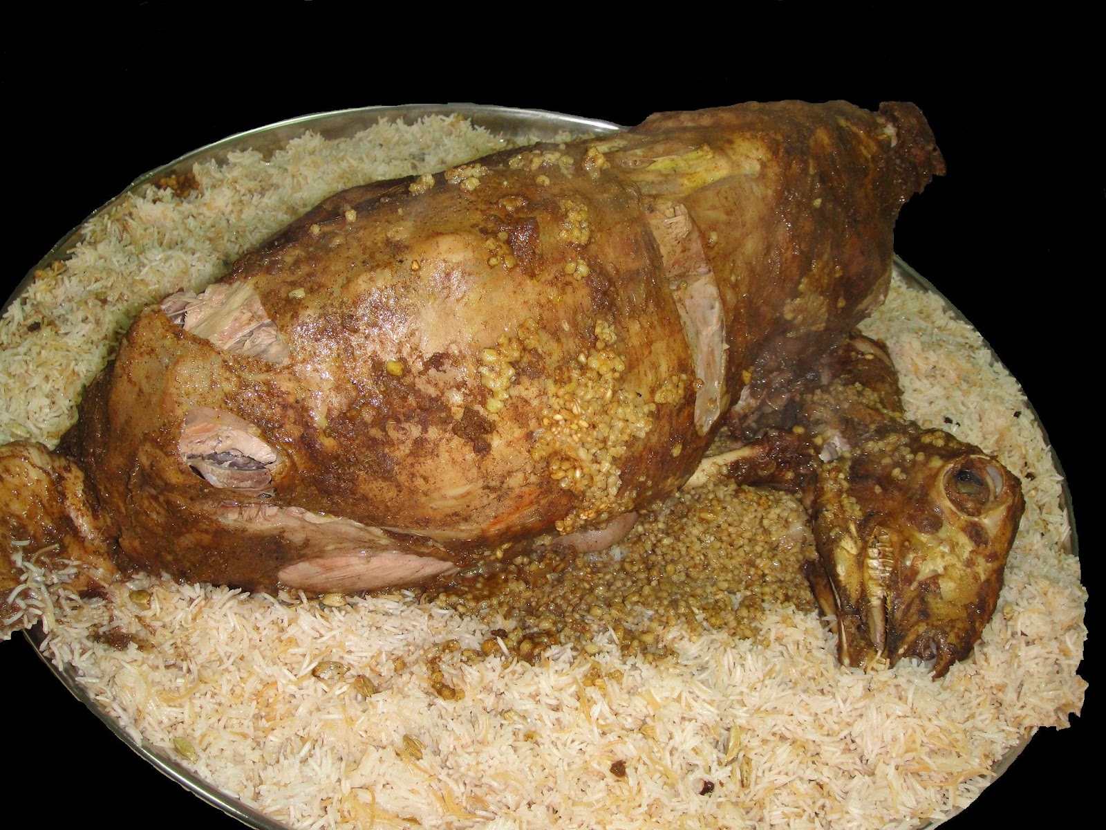Maryam's Culinary Wonders: 146. Whole Roasted Lamb (Qoozi), version 2