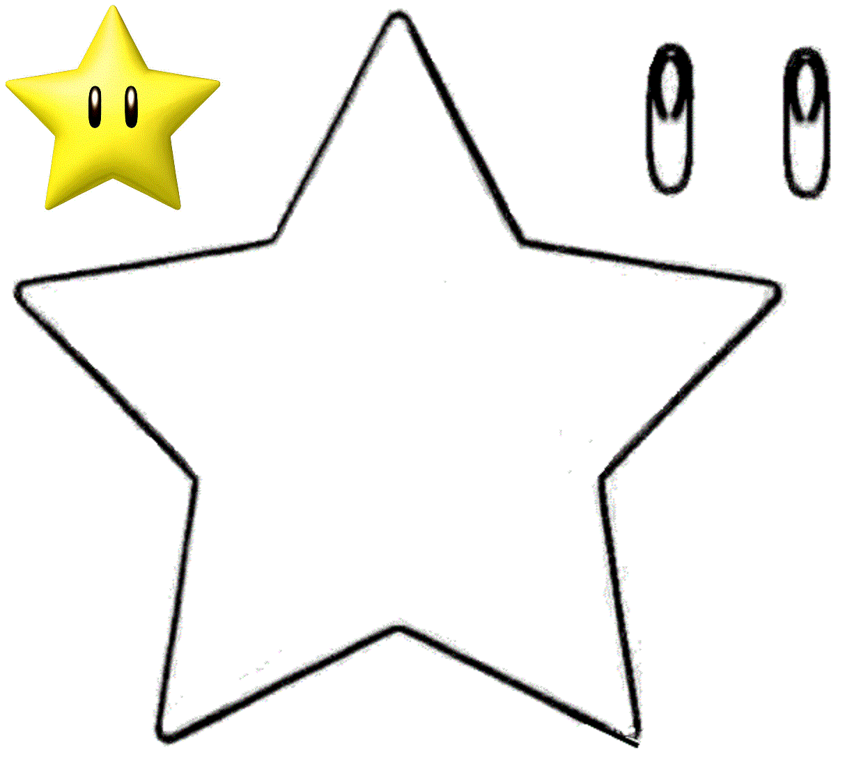 Meio Ligado: Super Mário - Moldes dos personagens