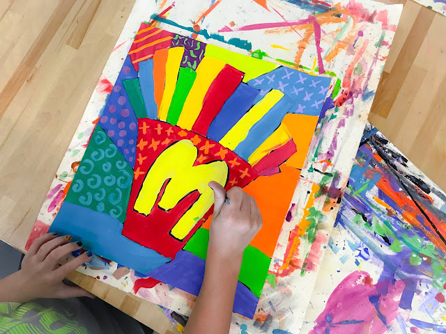 Paintbrush Rocket: 5th Grade Romero Britto Pop Art Paintings!