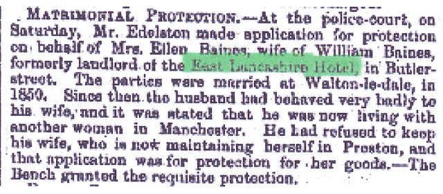 PRESTON'S INNS, TAVERNS and BEERHOUSES: EAST LANCASHIRE HOTEL, 13 ...