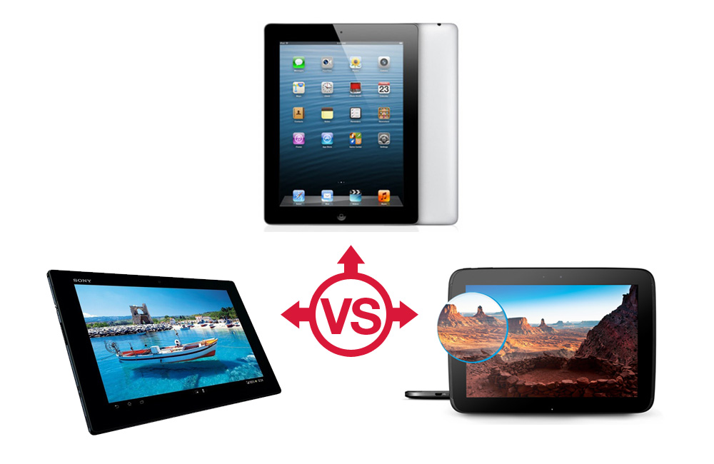 Sony Xperia Tablet Z vs Google Nexus 10 vs Apple iPad 4: Who is the ...