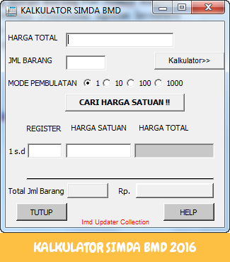 KALKULATOR SIMDA BMD 2016 - Aplikasi Penghitung Harga Barang Per Nomor ...