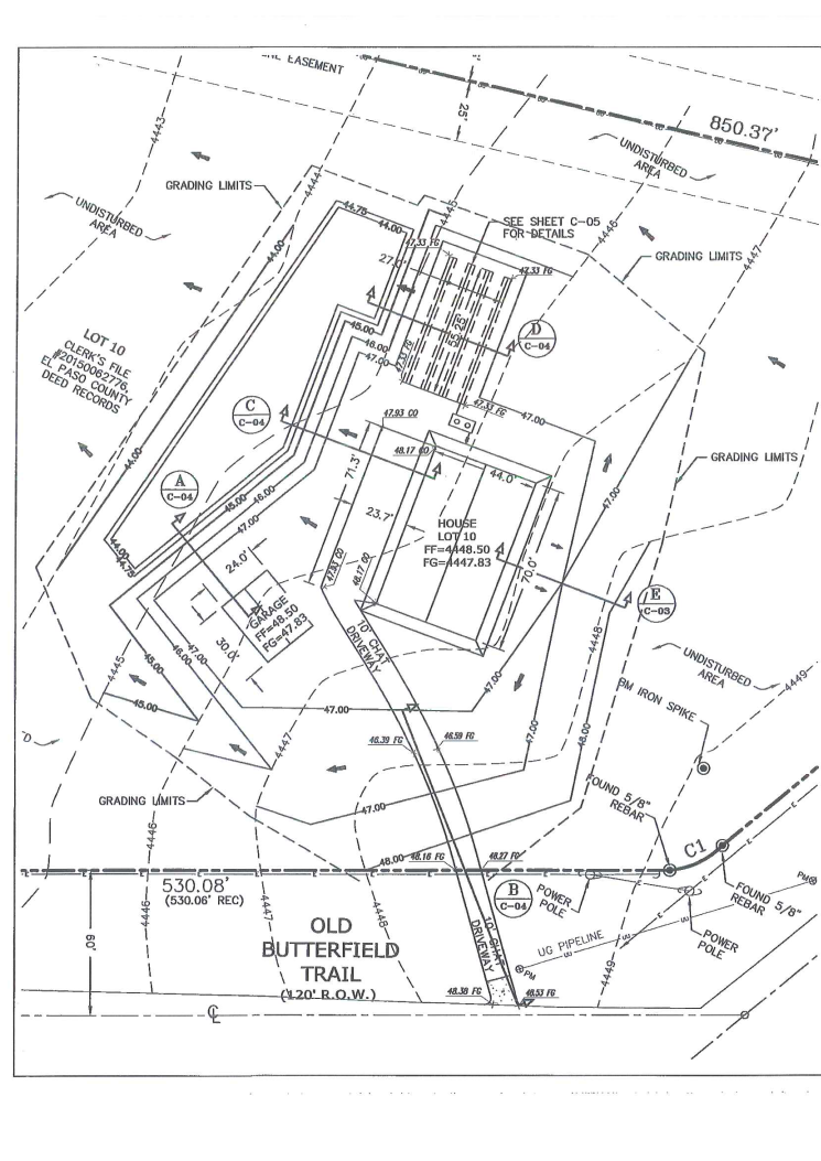 Building Blue Lizard: Grading and Drainage Plan Approved!