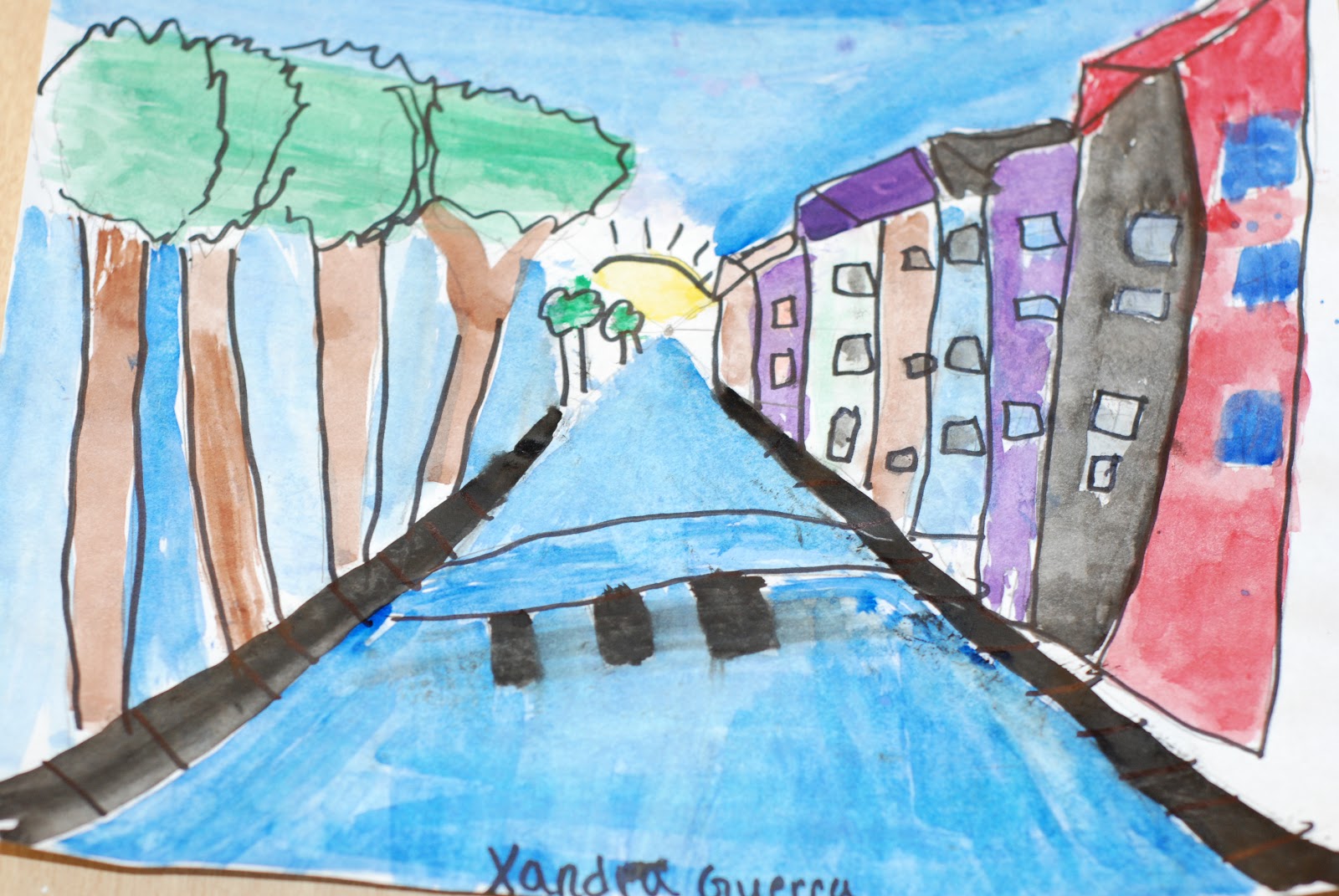 Art at Edgemere Elementary: 3rd grade Perspective