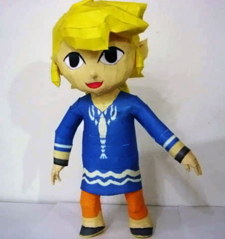 Papercraft - The Wind Waker - Outset Link (Zelda) - Papercraft4u | Free ...