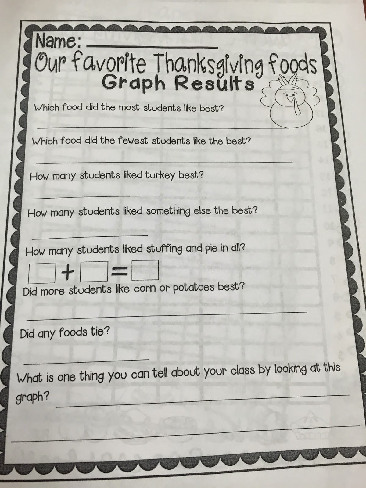 FIRST GRADE MON-STARS: GOBBLE till you WOBBLE