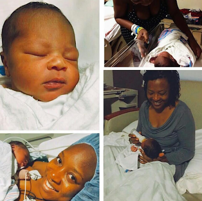 Andrew Esiri and wife, Sakenim welcome a baby boy (photos)