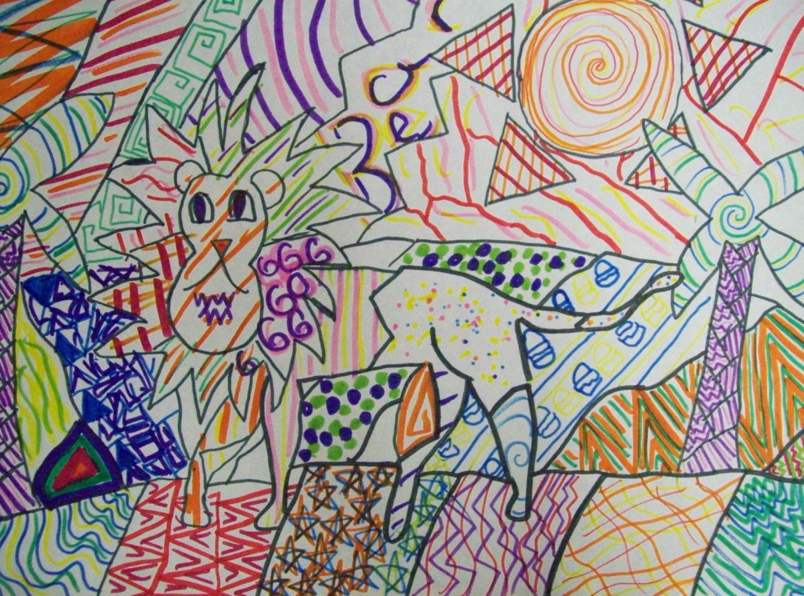 my artful nest: Texture Animals