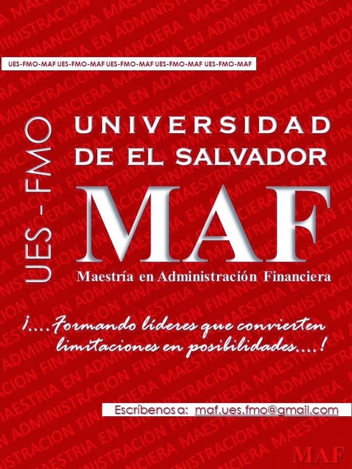 Maestría en Administración Financiera MAF-UES FMO