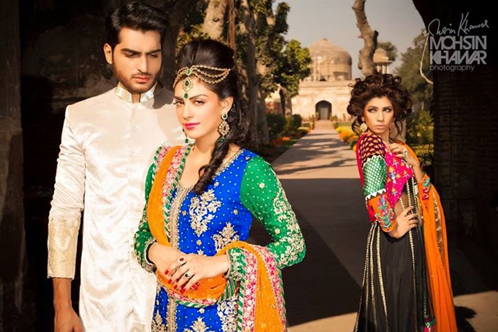 Mahroosh, Anam & Omer Photo Shoot for Maria B | Fingerprints on the ...