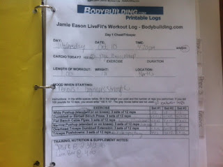 Hello Stripes: Fitness Binder