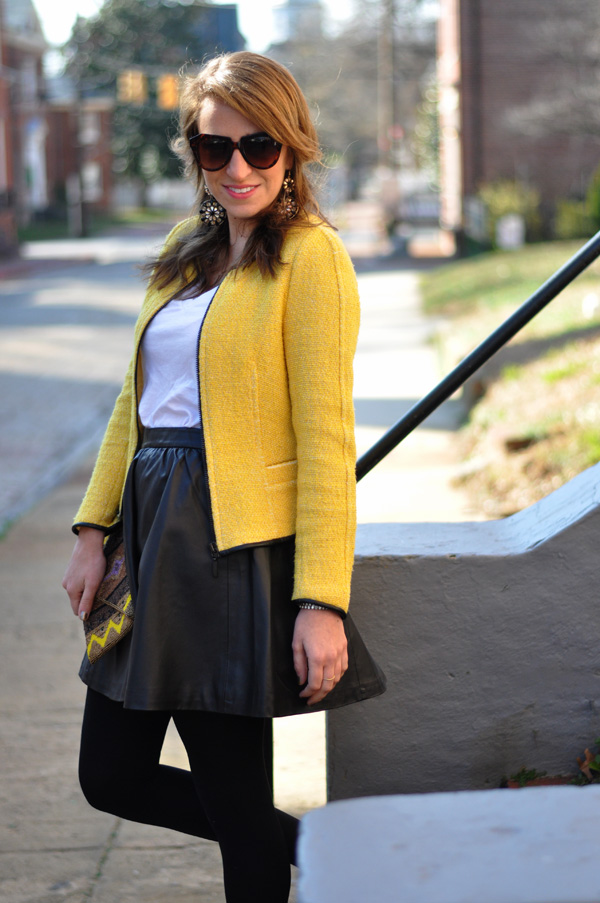 MY STYLE: A BRIGHT YELLOW JACKET - The Mama Notes