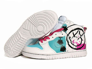 Nike Blink 182 Custom Dunks Smiling Face Logo Shoes For Men | Colorful ...