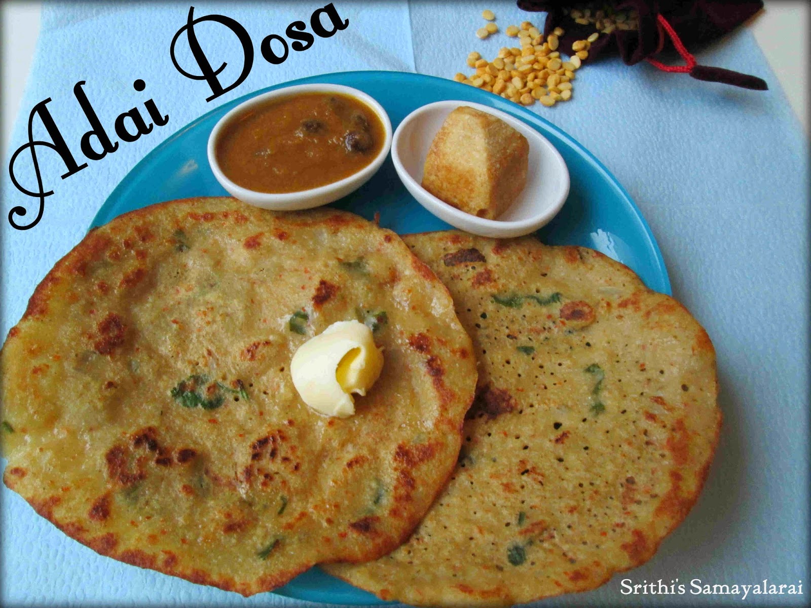 ADAI DOSA / HEALTHY BREAKFAST RECIPE |Srithi's Samayalarai