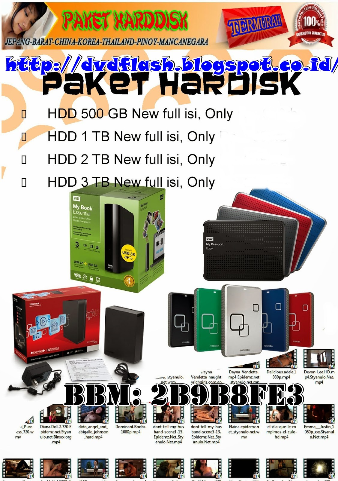 Pusat Film Bokep Murah: CARA PEMESANAN HARDISK