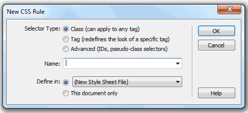 Cara membuat css menggunakan Dreamweaver | DESAIN