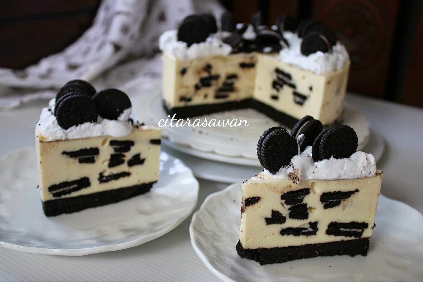 Kek Keju Oreo Dingin / No Bake Oreo Cheesecake ~ Must Read!