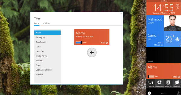 MetroSidebar - شريط جانبي رائع علي سطح المكتب لويندوز 7/8