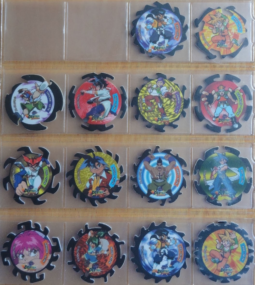 colecções: coleção tazos beyblade destroy spinners