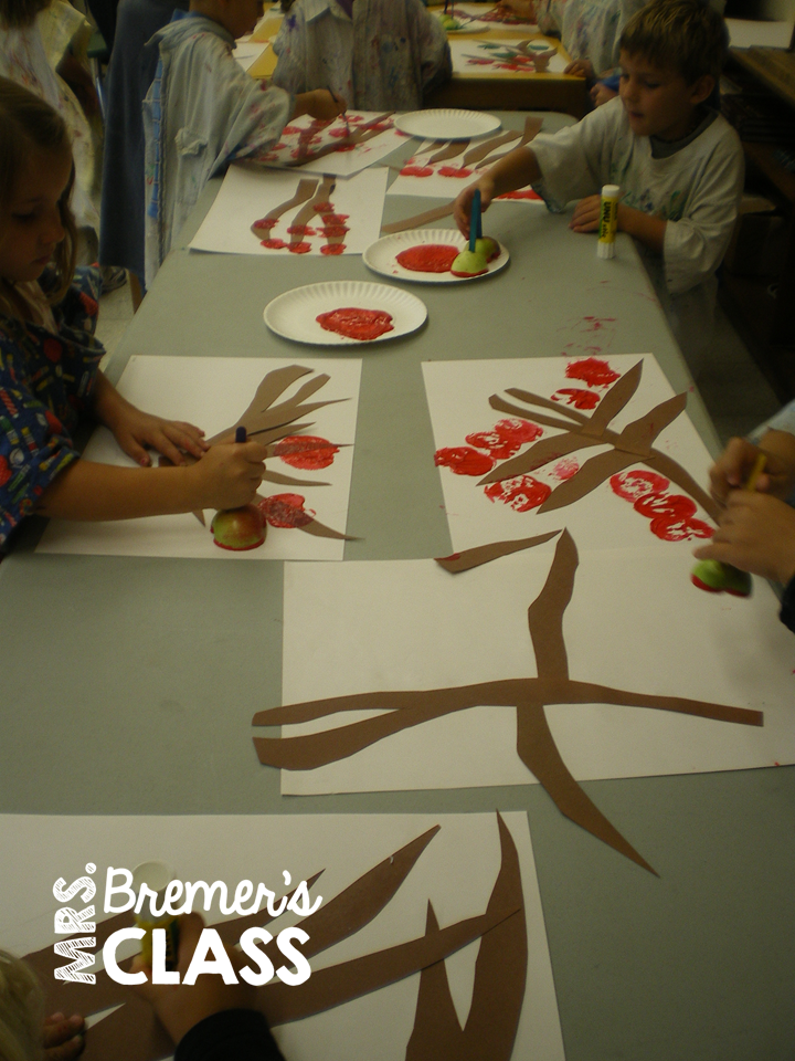Fall Apple Art {and Color Mixing Activities} | Mrs. Bremer's Class