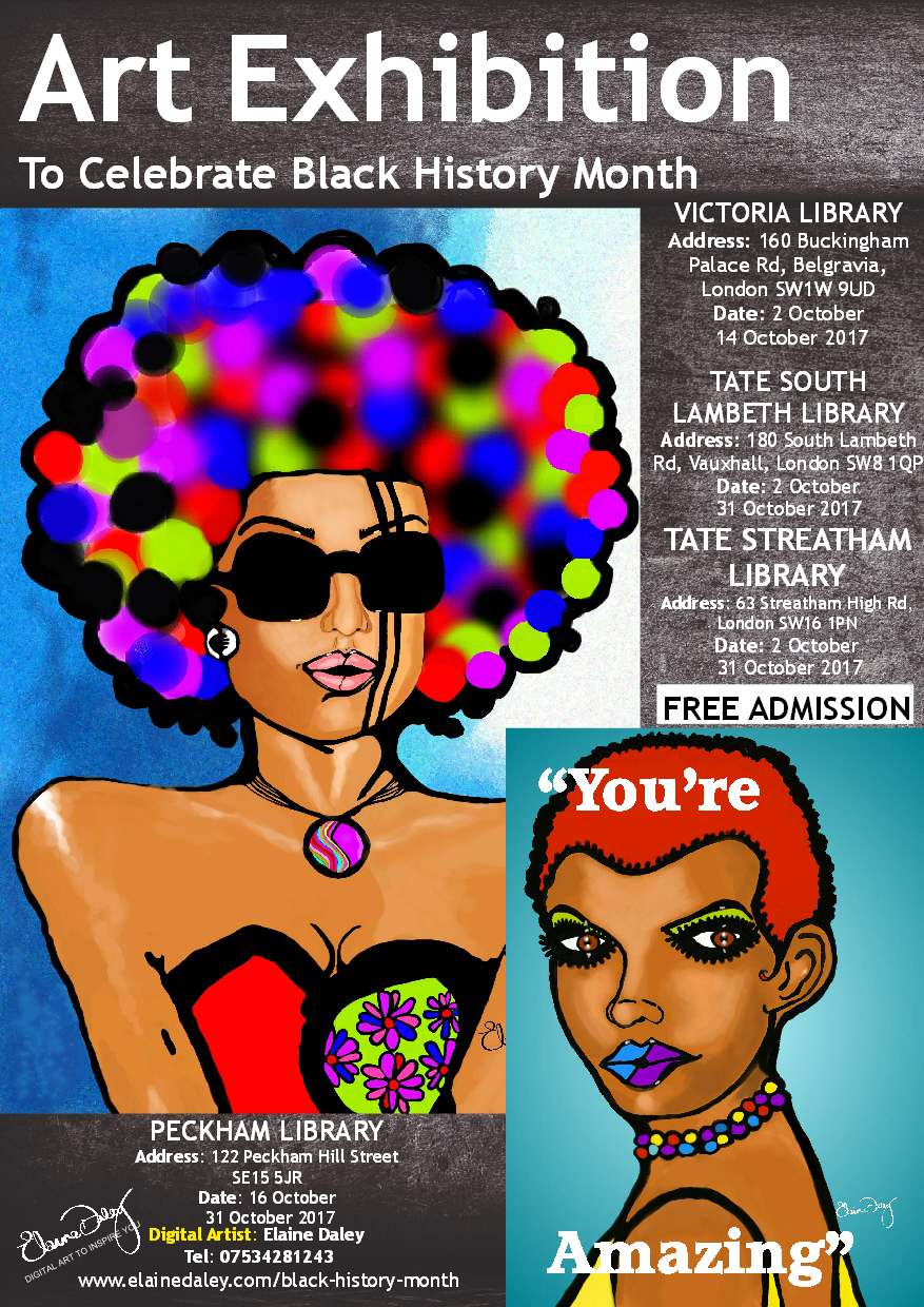 Elaine Daley Art Art Exhibition To Celebrate Black History Month elaine-daley-art-art-exhibition-to-celebrate-black-history-month