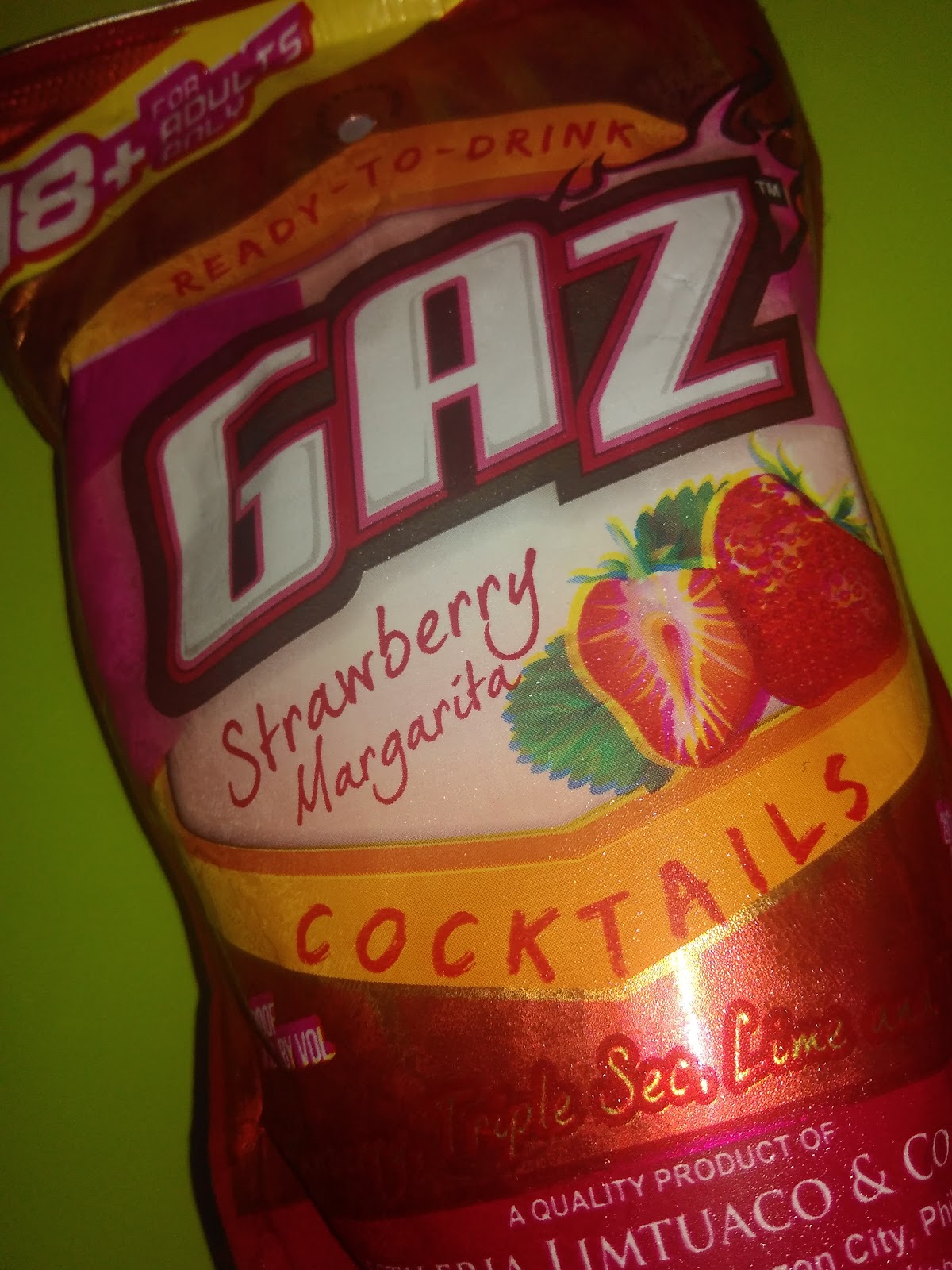 Gaz Ready to Drink Cocktails in Strawberry Margarita & Green Appletini ...