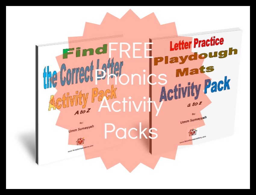 2 FREE Phonics Printable Packs Ihsaan Home Academy ~ Ihsaan Home Academy