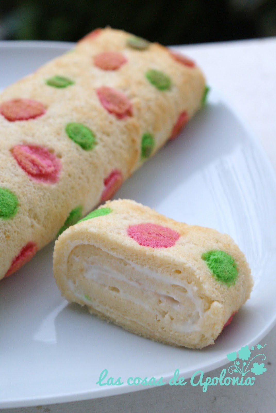 Bizco-rollo decorado, receta, tutorial y ejemplos