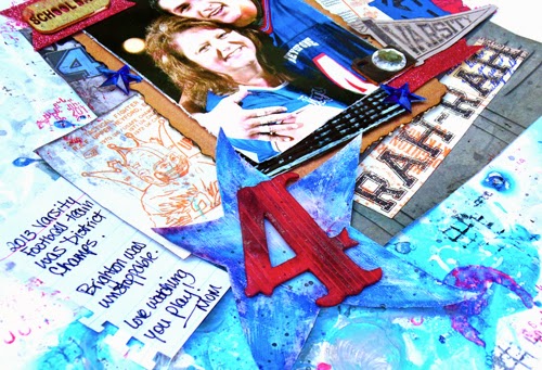 Psycho Moms Scrapbooks: Varsity Layout by Tonya Gibbs - May Challenge