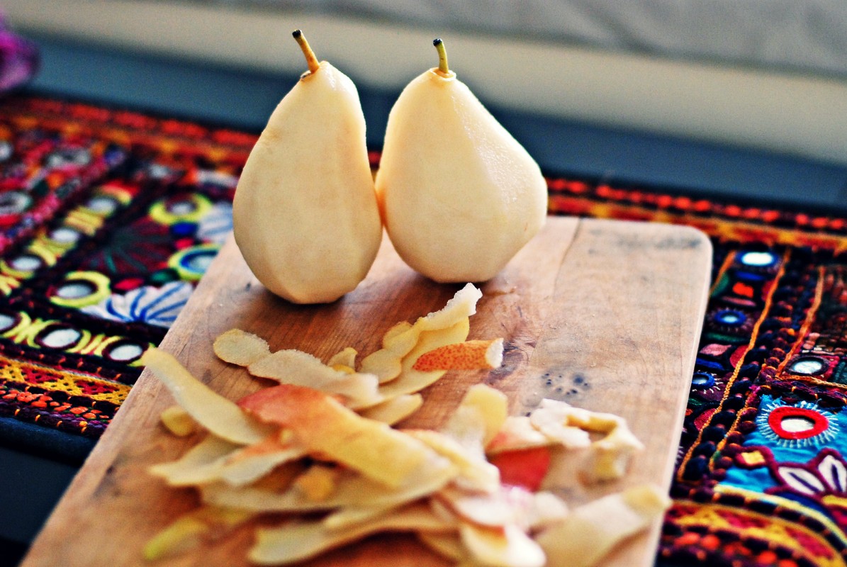 Buttered Up: Poached Pears in Spiced Karkadeh