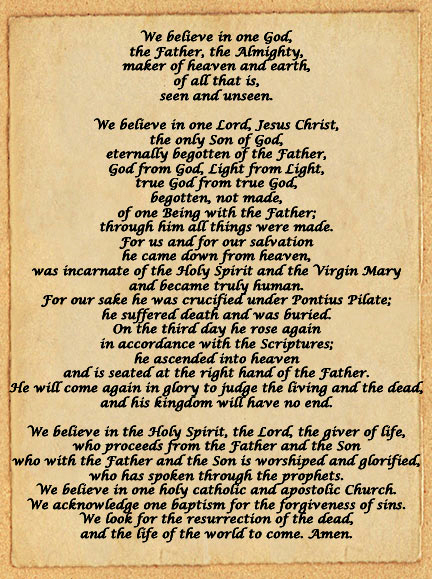 farol reformado: O CREDO NICENO-CONSTANTINOPOLITANO