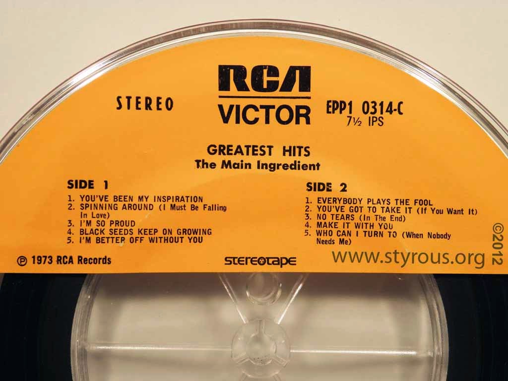 The Styrous® Viewfinder: 101 Reel-to-Reel Tapes 52: The Main Ingredient ...