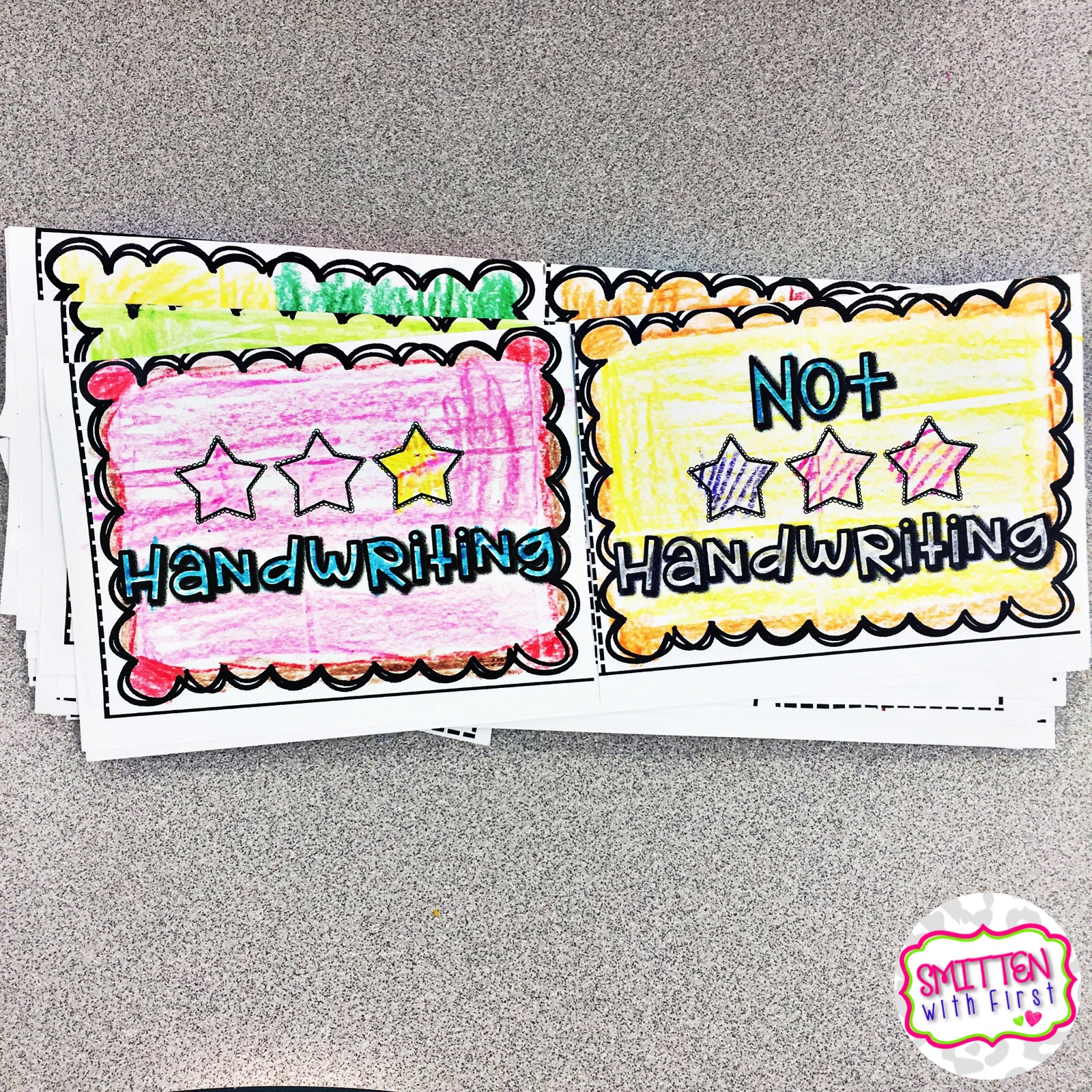 Handwriting Sort FREEBIE - Smitten with First