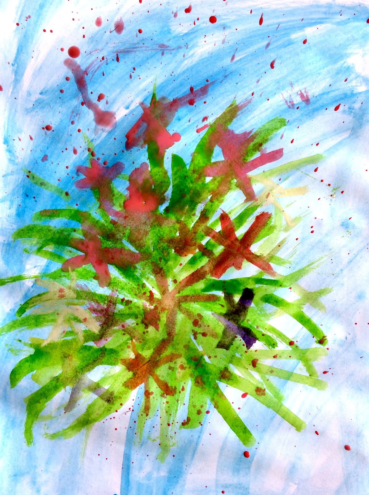 Linia- element de limbaj plastic: „Buchetul de flori” - Materiale ...