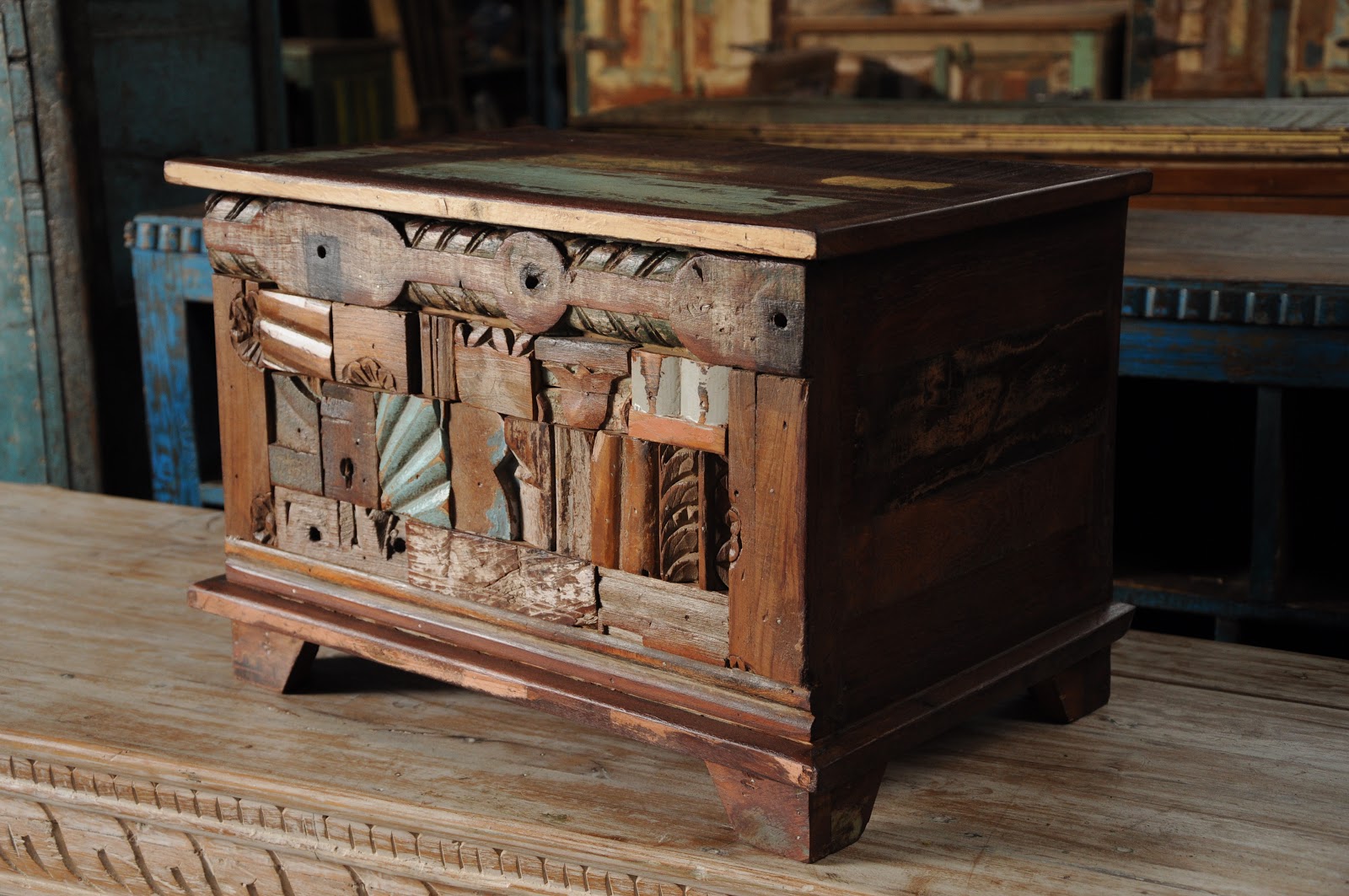 Monsoon Craft.com: Reclaimed Material Teak Box