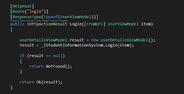 Student Information System - AngularJS , ASP.NET API, C#