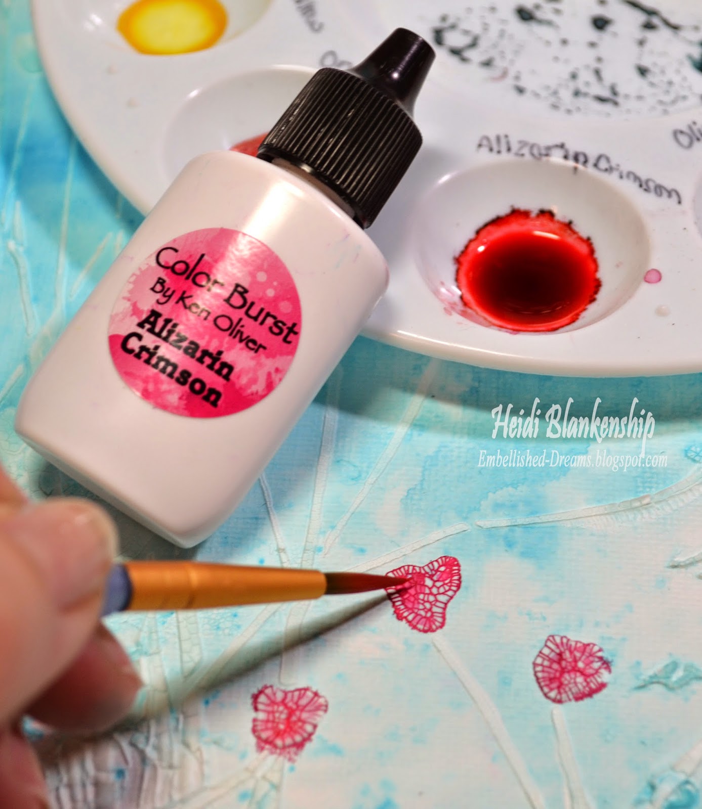 Embellished Dreams: Day One Stencil Girl and Ken Oliver Crafts Blog Hop